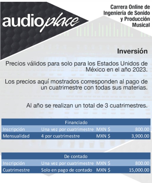 INSCRIBETE YA - Academia Audioplace LLC